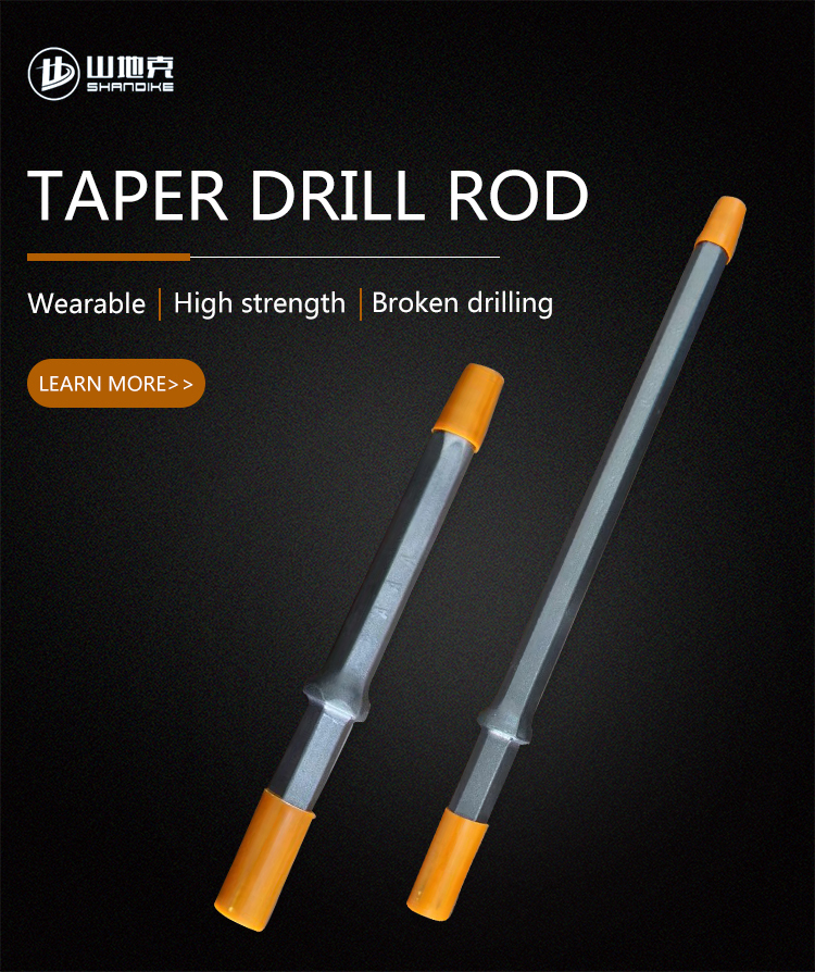 Taper Drill Rods 55simnmo H22*108mm For Steel Drilling, High Quality ...