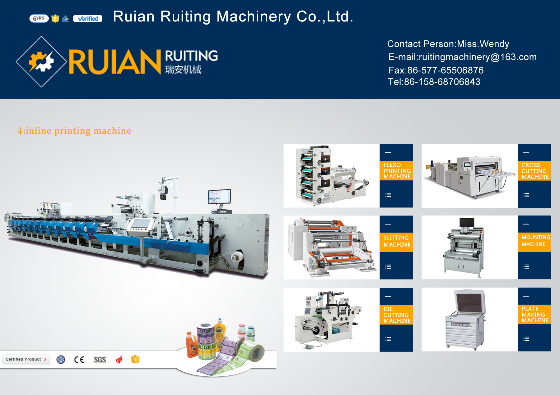 Automatic Servo Motor 12-color Flexo Inline Printing Machine For Paper ...