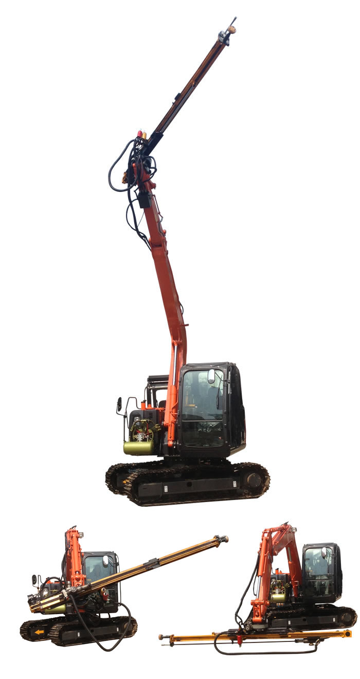 Hydraulic Excavator Drill Attachment, High Quality Hydraulic Excavator ...