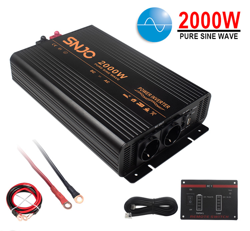 คลื่นไซน์บริสุทธิ์ออกจาก Grid Solar Inverter 2000w คุณภาพสูง คลื่นไซน์ ...