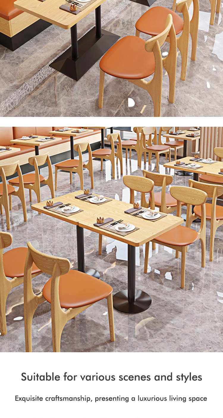 Southeast Asian Style Solid Wood Booth Sofa Dining Restaurant Table And ...