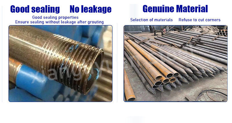 Grouting Concrete Piling Steel Pipe - Carbon Steel Pipe With Threading ...