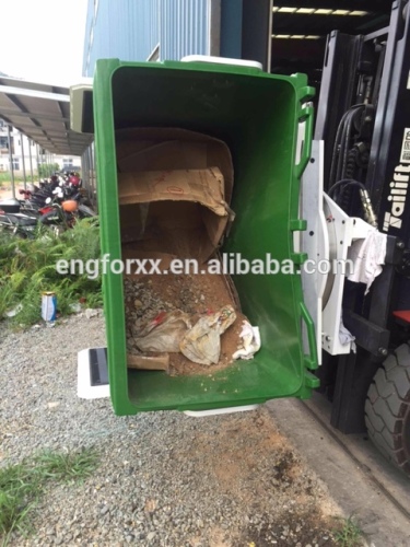 360 Degree Rotating Wheelie Bin Tipper, High Quality 360 Degree ...