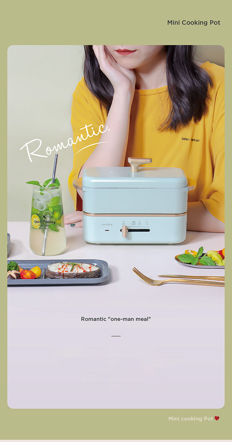 220v Electric Cooking Pot Portable Electric Lunch Box Split Type ...