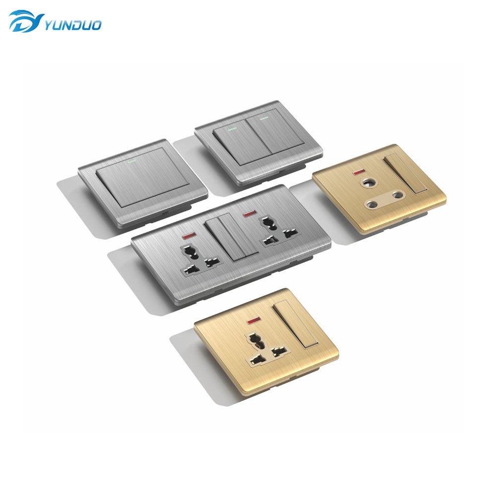 British Standard Stainless Steel Universal Wall Sockets: 2 Pin, 3 Pin ...