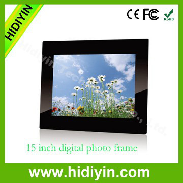 Large Size Square 15 Inch Digital Photo Frame, High Quality Large Size ...