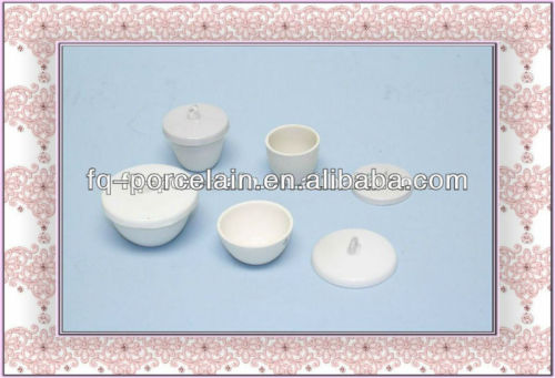 Low Wall With Lid Porcelain Crucible Glazed, High Quality Low Wall With Lid Porcelain Crucible ...