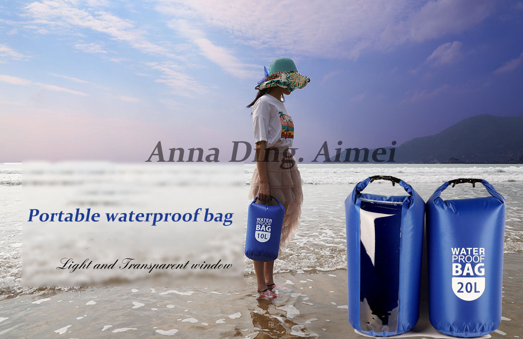 Outdoor Roll Top Foldable Waterproof Backpack Dry Bag Pvc For Camping ...