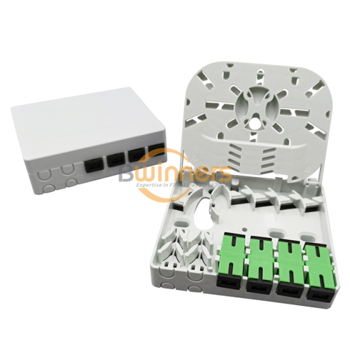 4 Ports Sc Lc Rosette Ftth Terminal Box, High Quality 4 Ports Sc Lc ...