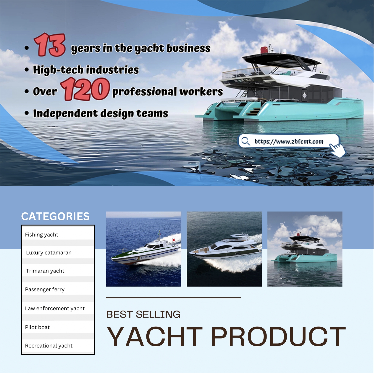 2025 Latest 7.2m Water Helicopter Yacht Boat Catamaran For Sale, High ...