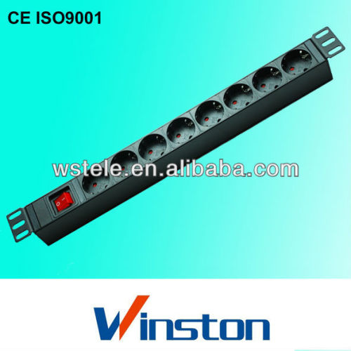 19"1u German Type Pdu Socket, High Quality 19"1u German Type Pdu Socket ...