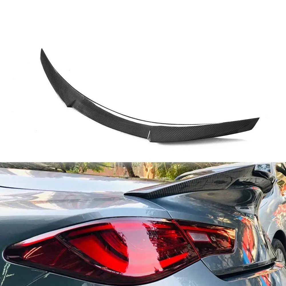 M4 Style Carbon Fiber Rear Spoiler Wing For Infiniti Q60 2017-2019 ...