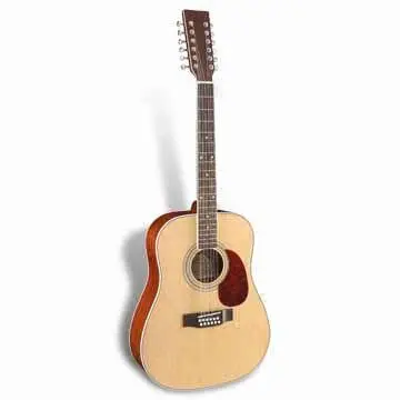 12-piece Wooden String Guitar With Spruce Top And Chrome Die-cast ...