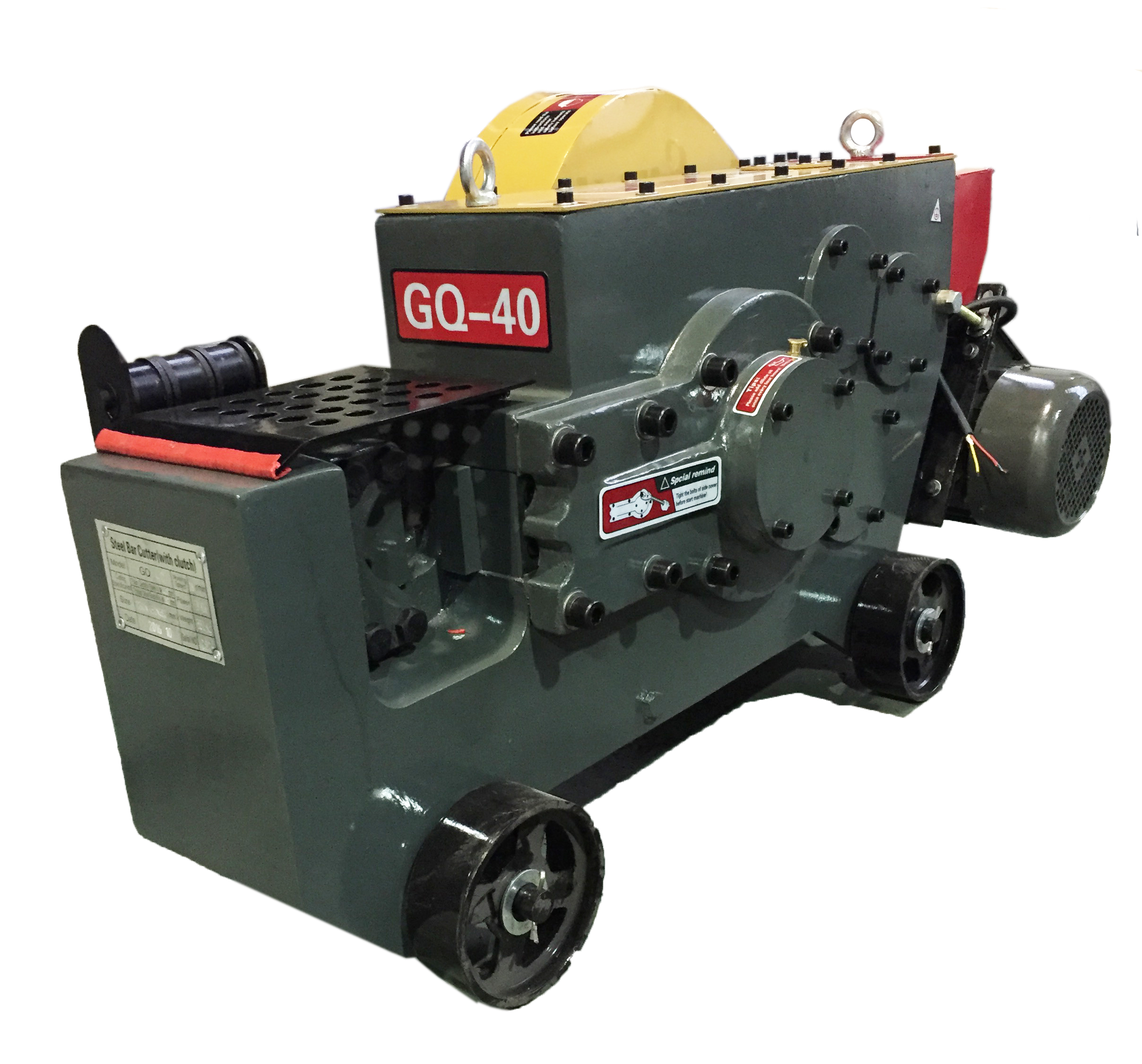 Gq 40a Heavy-duty 400kgs Rebar Deformed Bar Steel Bar Cutting Machine ...