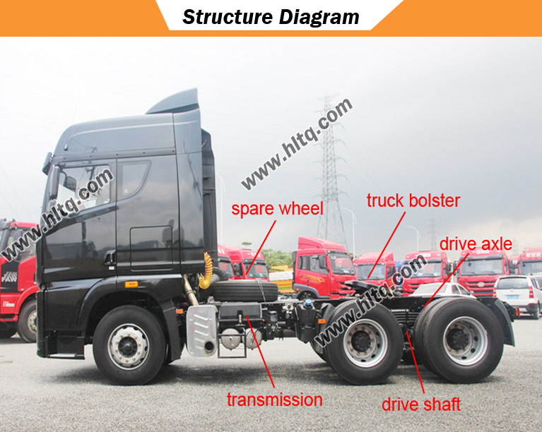 Faw J6 4x2 350hp 트랙터 헤드, Bossgoo.com의 고품질 Faw J6 4x2 350hp 트랙터 헤드