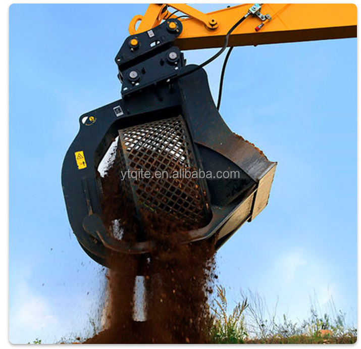 Excavator Rotary Screening Buckets And Rotating Screen Buckets ...