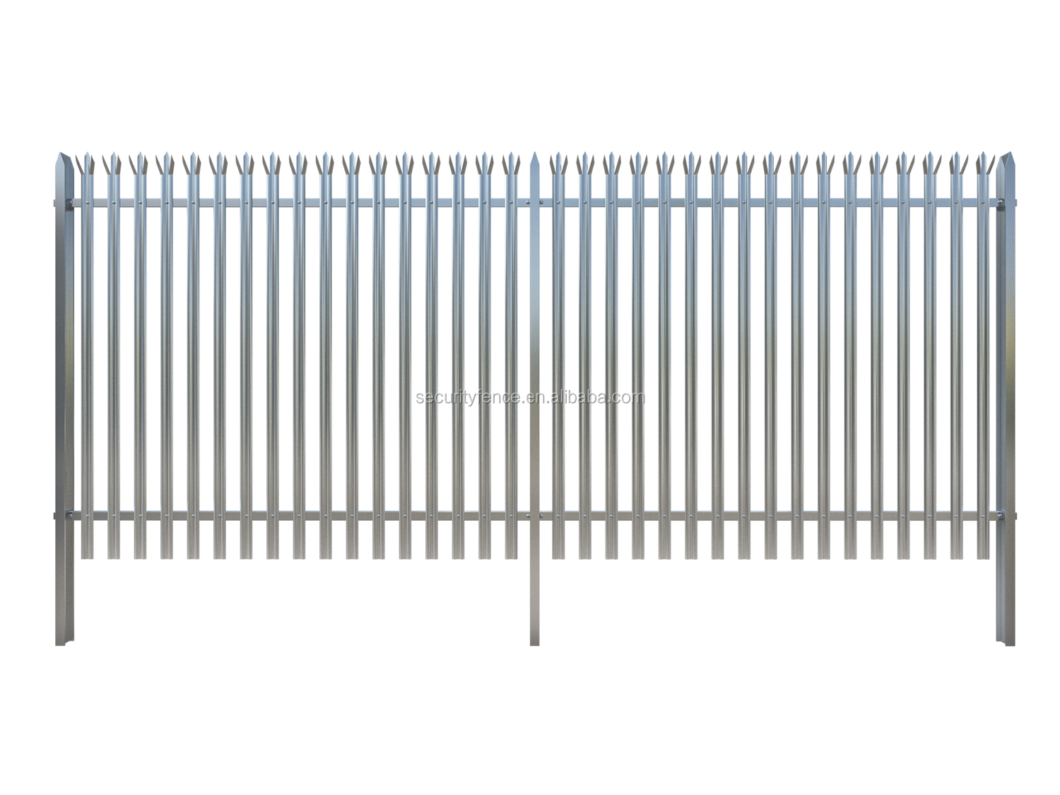 Durable 1.8x2.4m Powder Coated Steel Euro Palisade Fence, High Quality ...