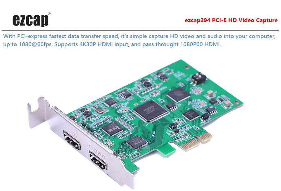 Pci Express Pcie Video Capture Card Hdmi Hd Video Capture 1080p 60pfs ...