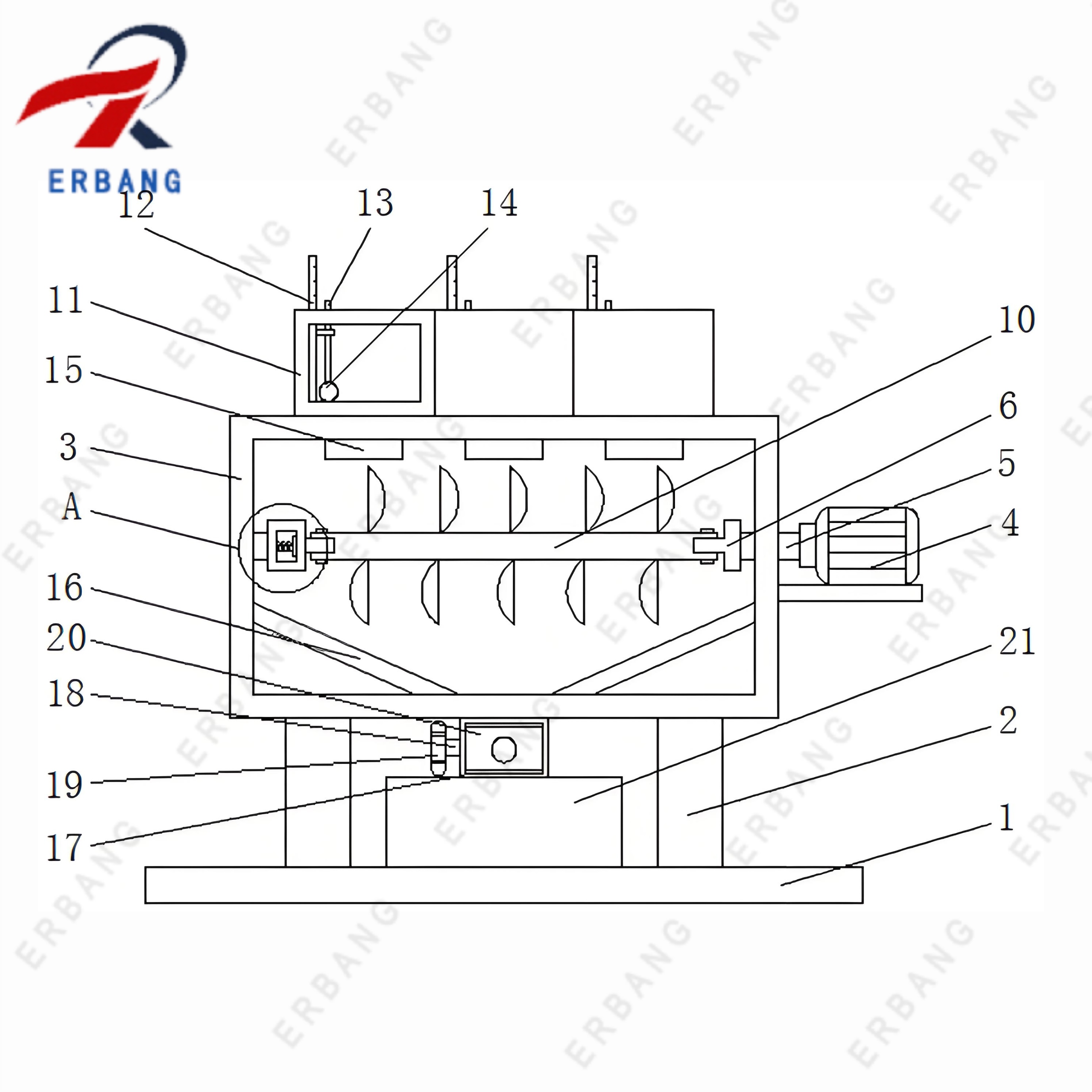Ch Series Tubular Mixer For Food Processing Innovation, High Quality Ch ...