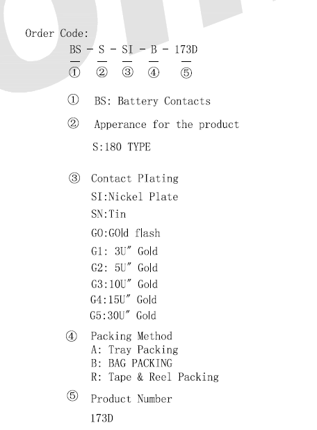 5# 셀 배터리 접점 (음수) 173d, Bossgoo.com의 고품질 5# 셀 배터리 접점 (음수) 173d