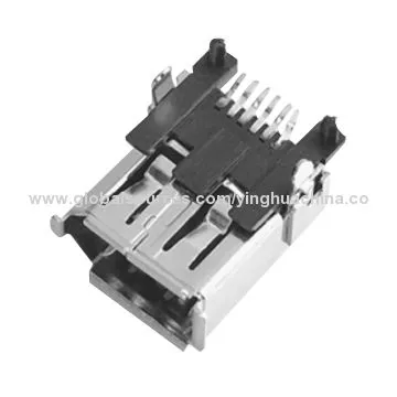 Ieee 1394 Connector, 6 Pins, Female, Smt Type, 1394-6f-02, High Quality ...