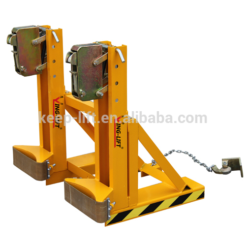 Forklift Mounted Rubber-belt Drum Clamp Dg1000a, High Quality Forklift ...