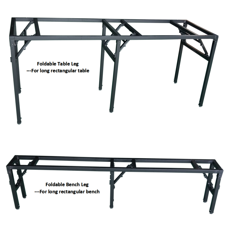 Folding Steel Table Legs For Rectangular Tables And Benches, High ...