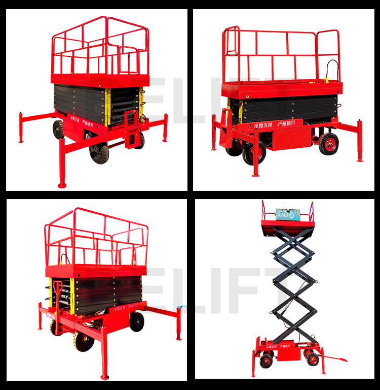 Jlg Scissor Lift Electric Man Lift 6m 12m 500kg Capacity, High Quality ...