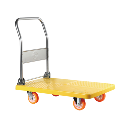 Yellow Folding Platform Trolley 300kg, High Quality Yellow Folding ...