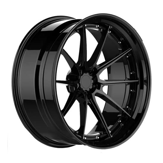 Black Rims Concave Custom 3 Piece Wheels, High Quality Black Rims ...