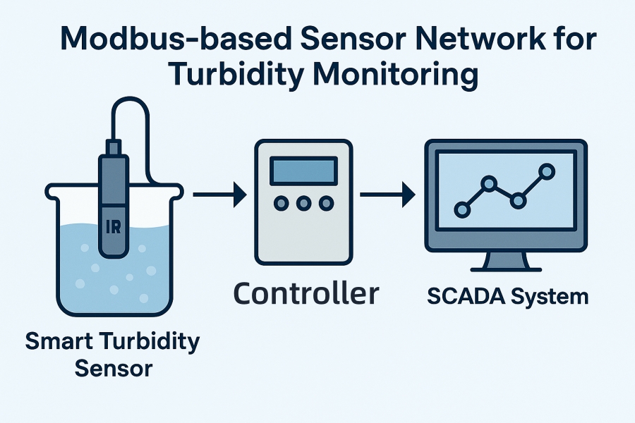 Smart Optical Turbidity Sensor With Modbus Output, High Quality Smart ...