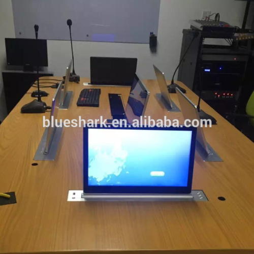 Desktop Motorized Vertical Lcd Monitor Lift For Conference Table, High ...
