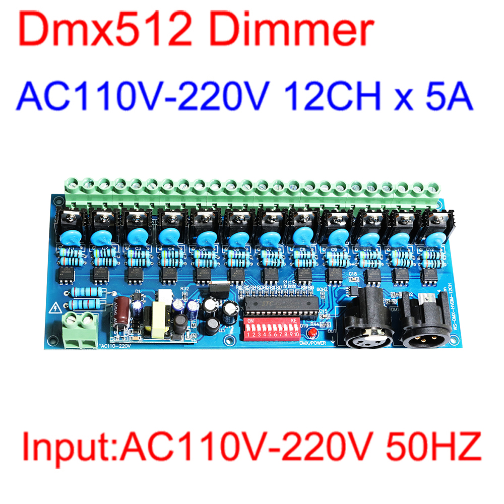 6/12 Channel High Voltage Ac110-230v Dmx Dimmer Controller, High ...