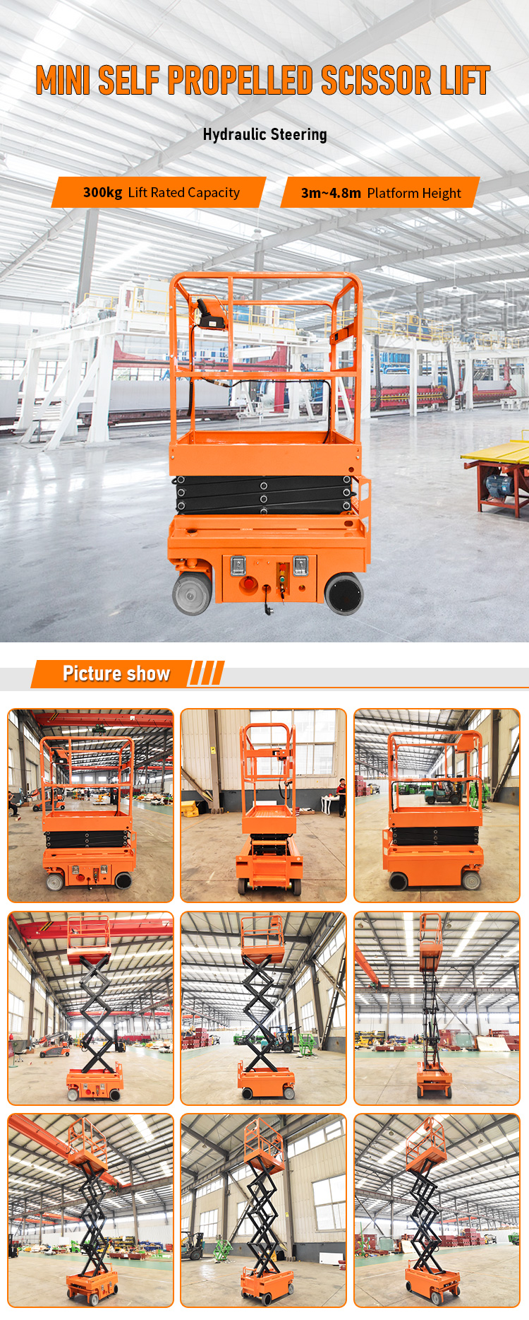 High-quality Small Size Electric Hydraulic Scissor Lift - Mini Lifting ...