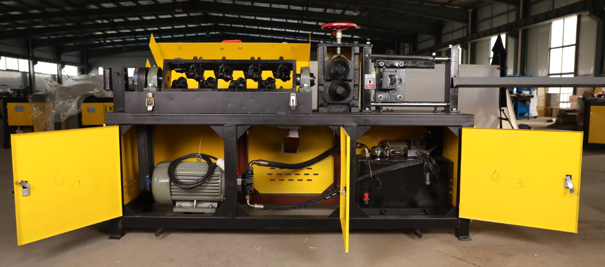 Gt 4-10 Decoiled Rebar Straightening And Cutting Machine With 12m Stand ...