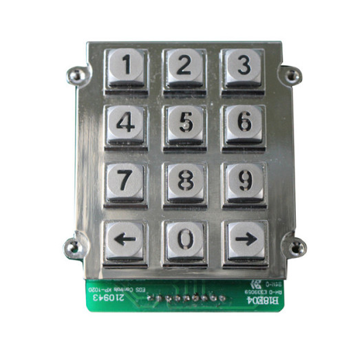 Metal 3*4 Keypad Rubber Keypad With Carbon Pill, High Quality Metal 3*4 ...