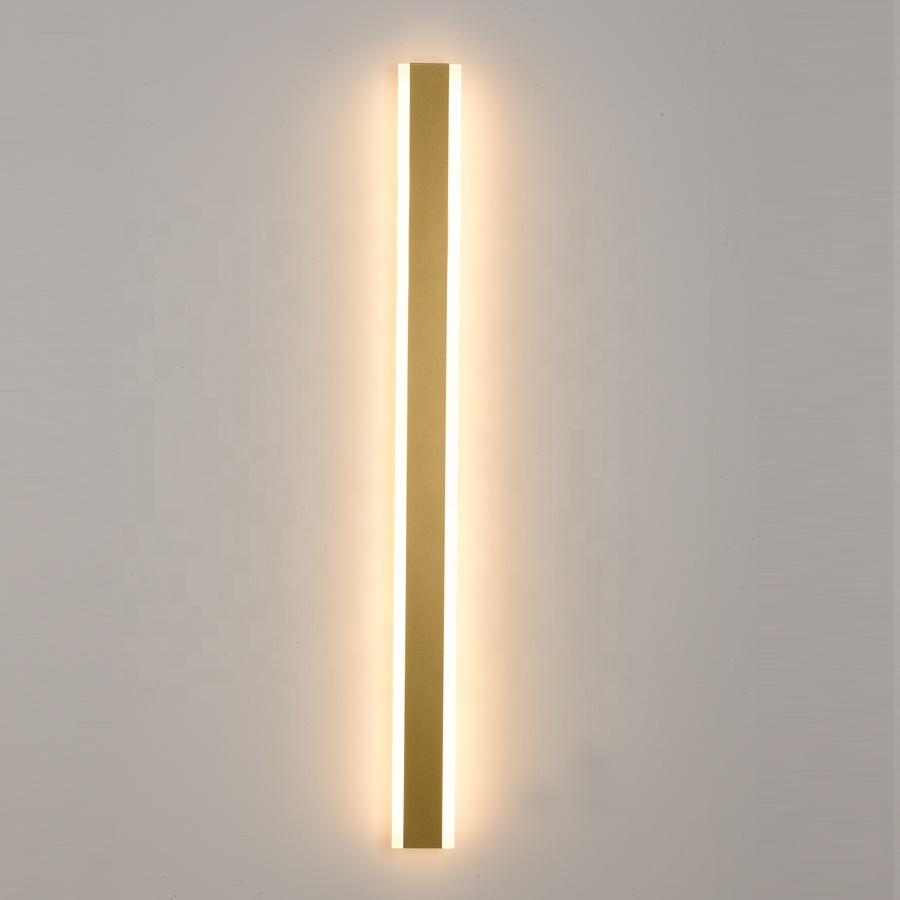 Modern Simple Led Linear Wall Light - Black Metal Wall Sconce, High ...