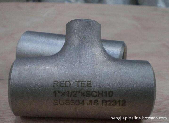 Jis B2312 Sus304 티 감소, Bossgoo.com의 고품질 Jis B2312 Sus304 티 감소