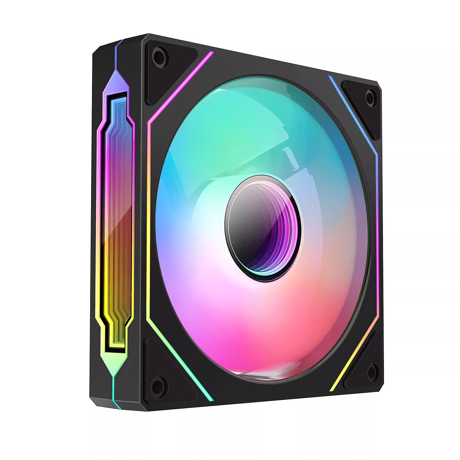 120mm Argb Mute Computer Case Fan With Heat Sink For Gaming Pc Cooling ...