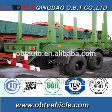 Timber Transport Loading Flatbed Semi Trailer, High Quality Timber ...