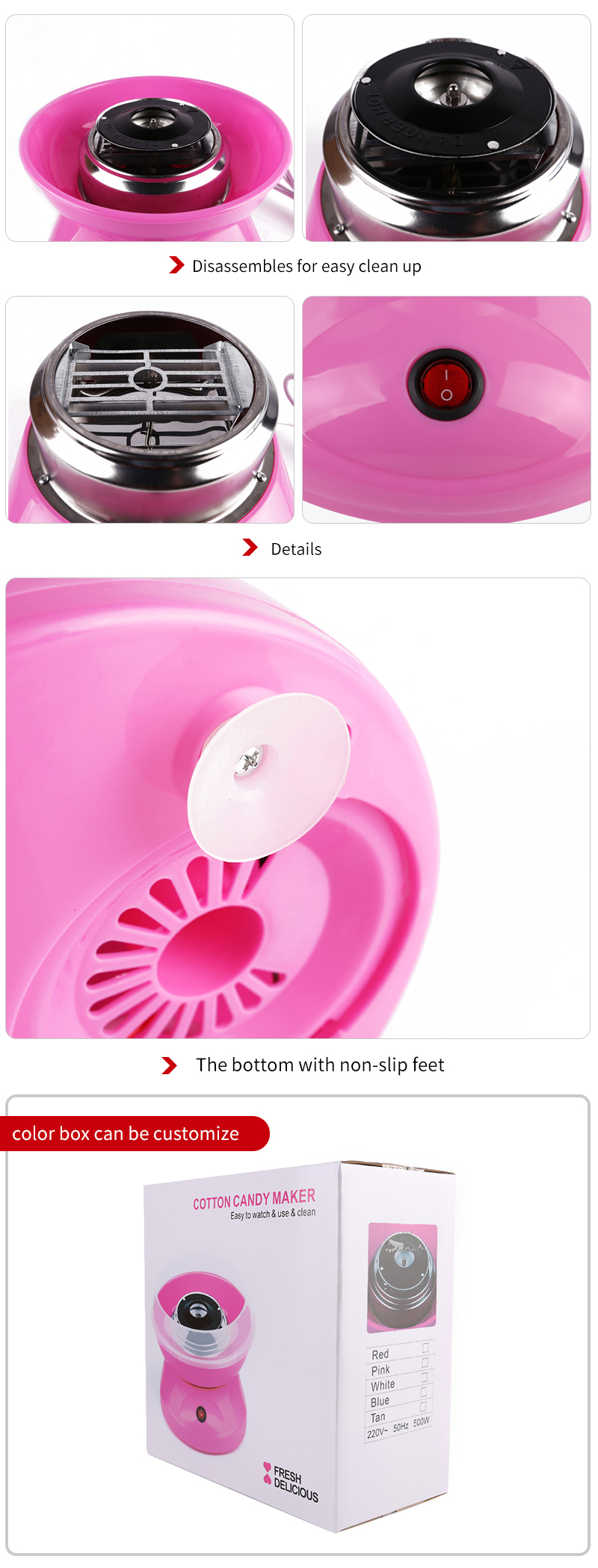 New 450w Candy Floss Machine With Cheap Price, High Quality New 450w ...