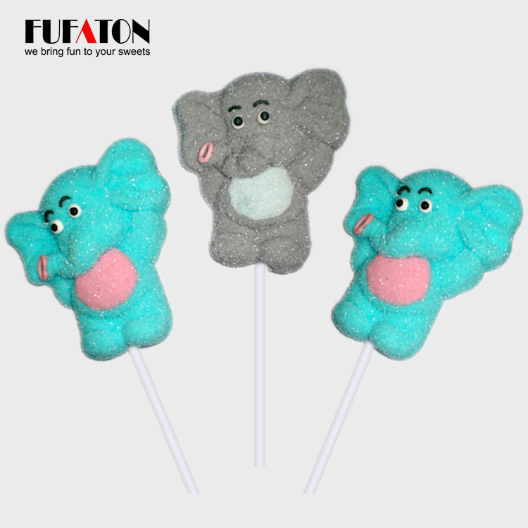 Handmade Animal Elephant Marshmallow Lollipops Candy, High Quality ...
