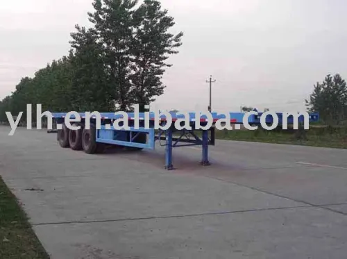 Dongfeng 12m Flatbed Container Semi-trailer, High Quality Dongfeng 12m ...