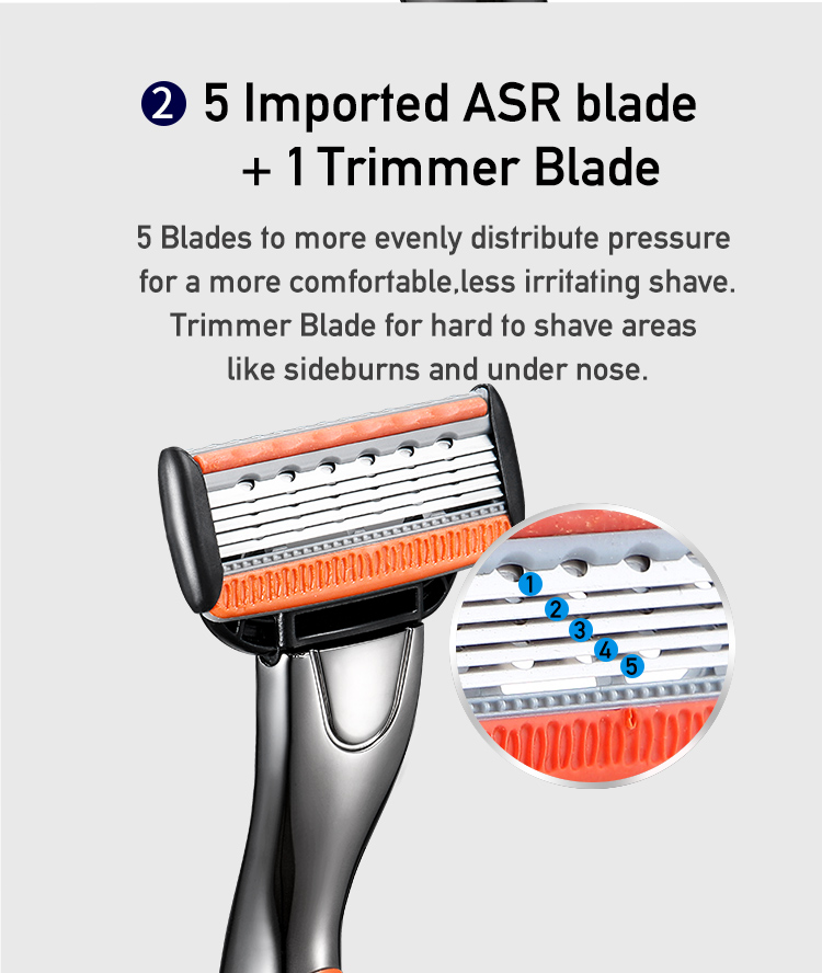 Flexible Razor 5 블레이드 수염 면도 면도날, Bossgoo.com의 고품질 Flexible Razor 5 블레이드 ...