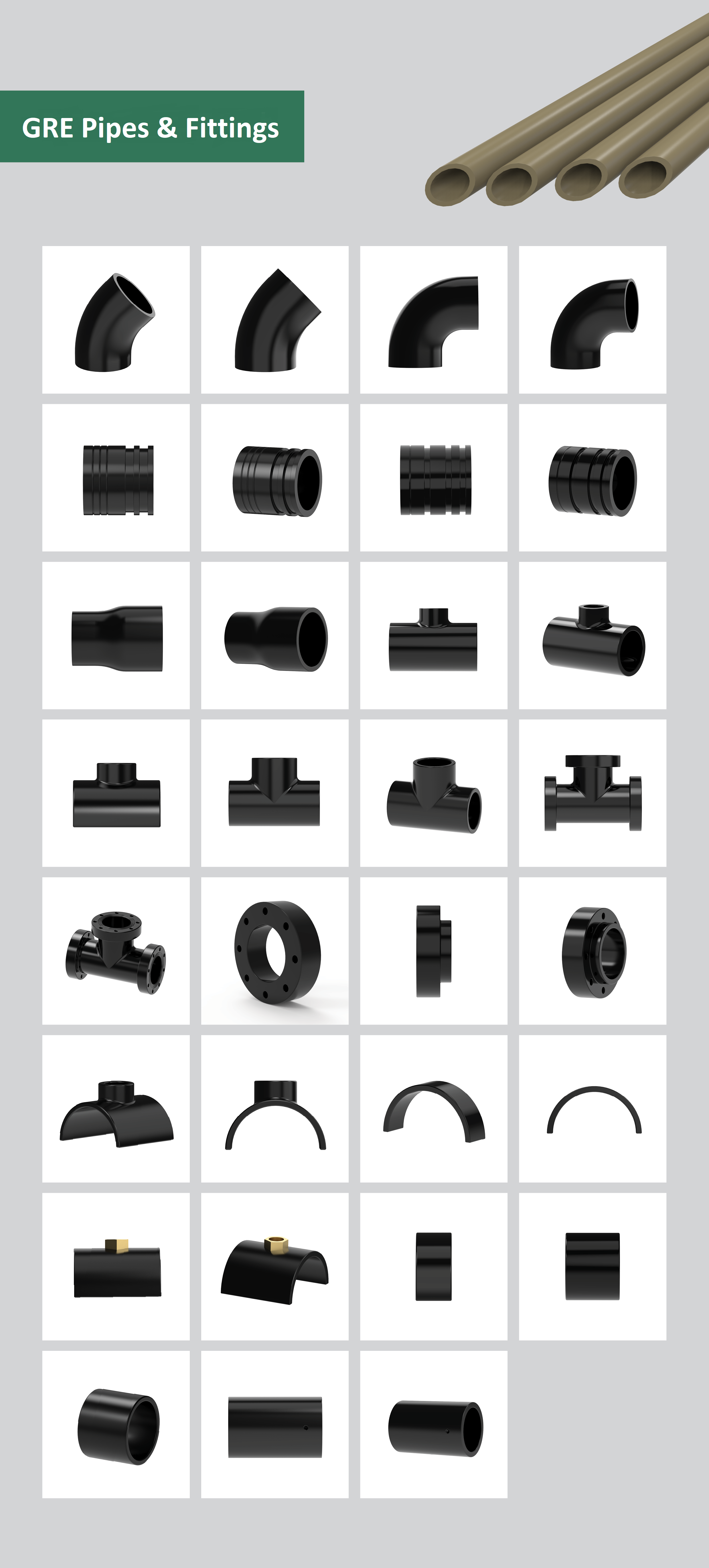 Gre Chemical Resistance Glass Fiber For Ballast Pipe, High Quality Gre ...