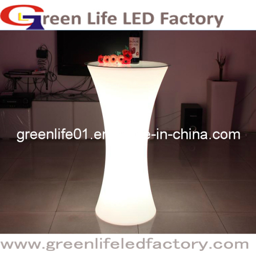 Modern Outdoor Patio Tables. Glowing In Plastic Material And Rgb Color ...