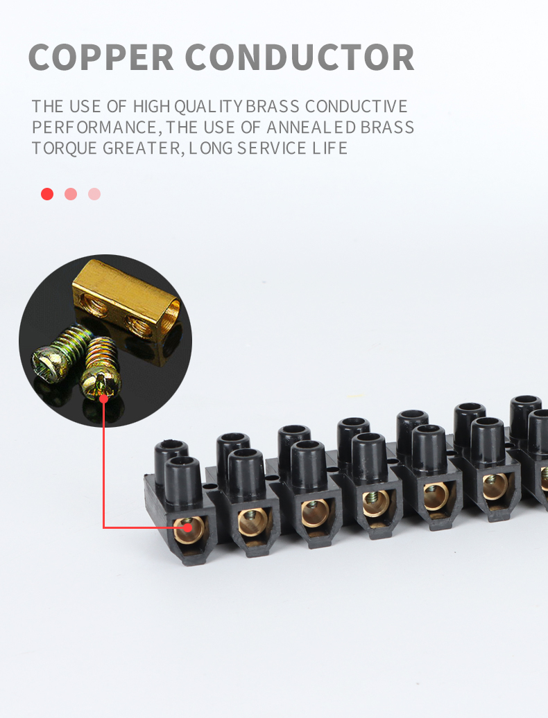 Universal Electric Terminal Block Raised Base: 12-pole Screw Terminal ...