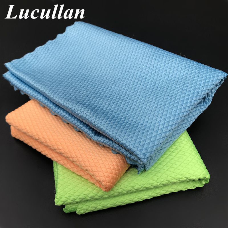 30x40cm Lint Free Car Care Windows Glass Mirror Chrome Polishing Towel ...