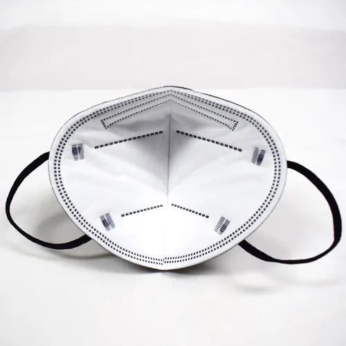 Ffp2 Filtering Half Mask Folded-flat Ce Approved Black Color, High ...