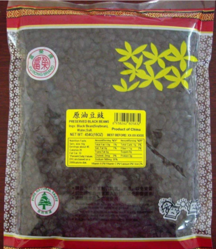454g Salted Black Beans In Vacuum Packaging, High Quality 454g Salted ...